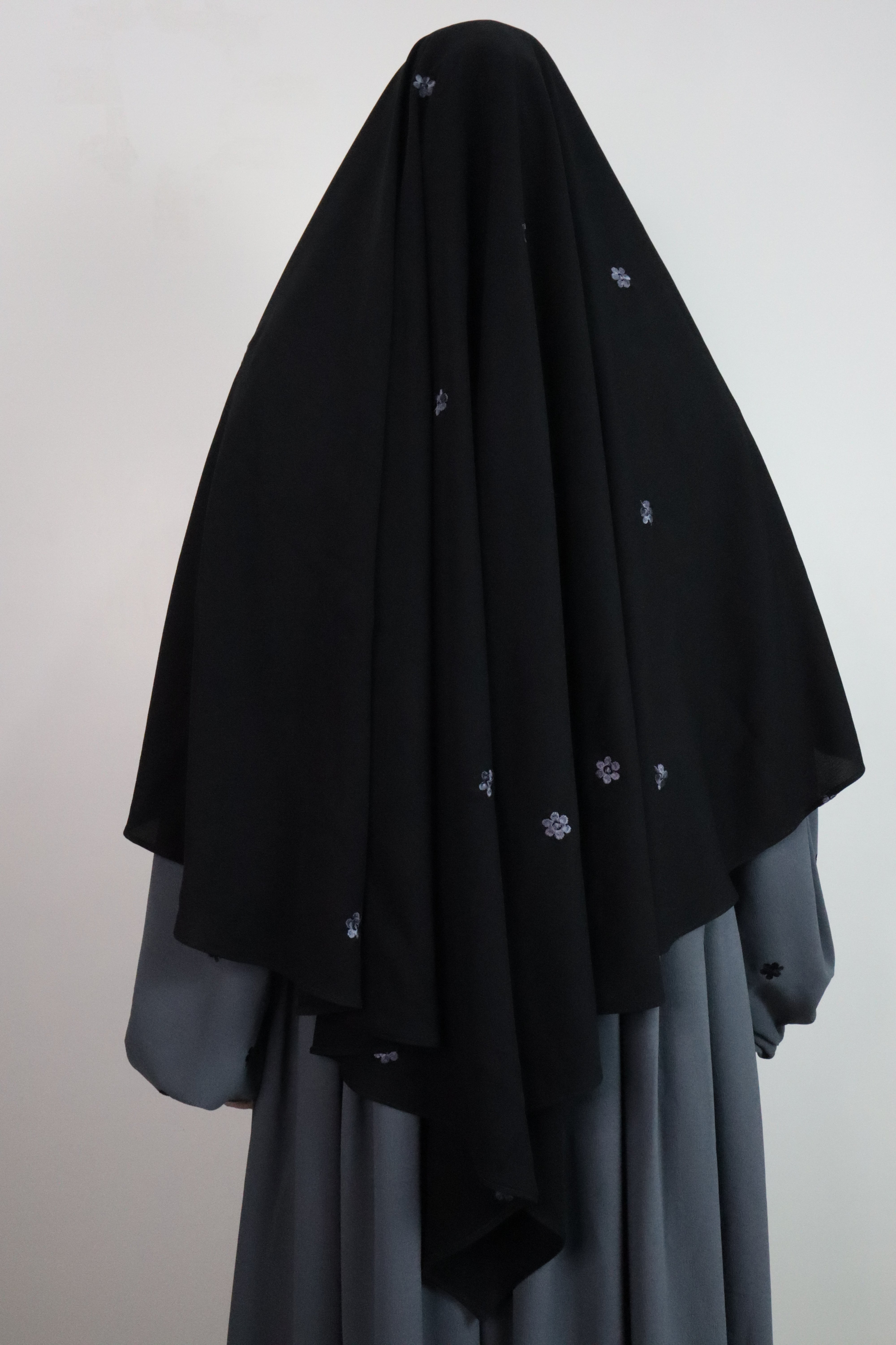 Embroidered Khimar – MALIKAH